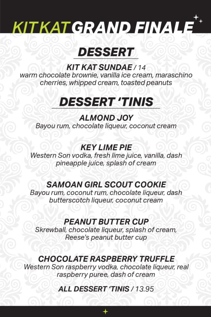 Menus • Kit Kat