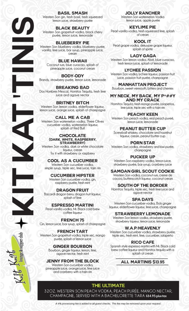 Menus • Kit Kat