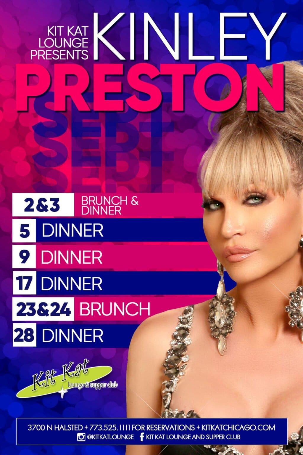 Kinley Preston - September 2023 • Kit Kat | Drag Show Chicago