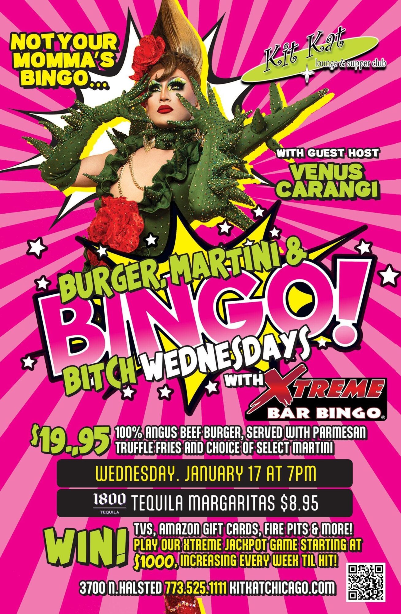 X Tream Bingo Wednesdays With Venus Carangi Kit Kat