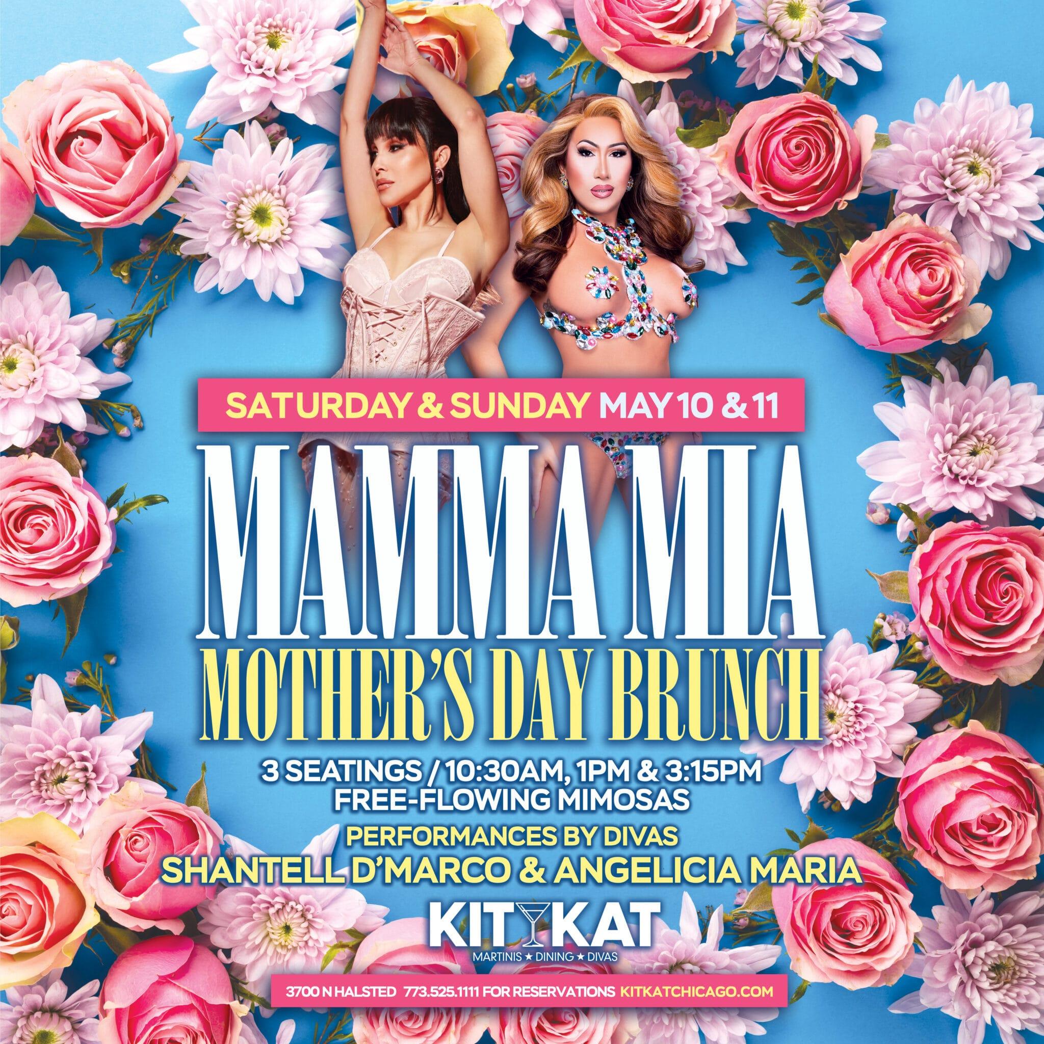 Mamma Mia! Mother's Day Weekend Drag Brunch • Kit Kat | Drag Show Chicago