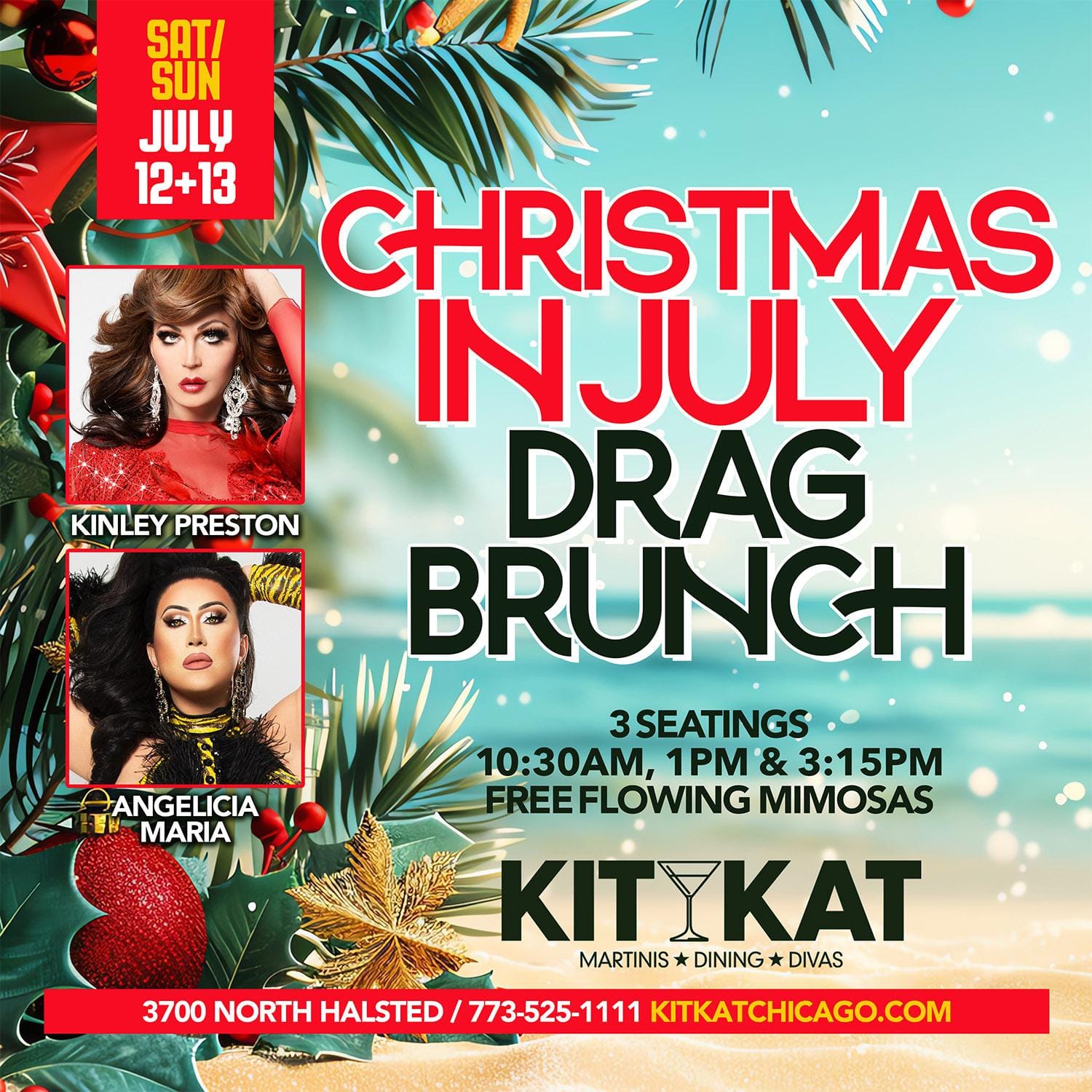Christmas in July Drag Brunch • Kit Kat | Drag Show Chicago